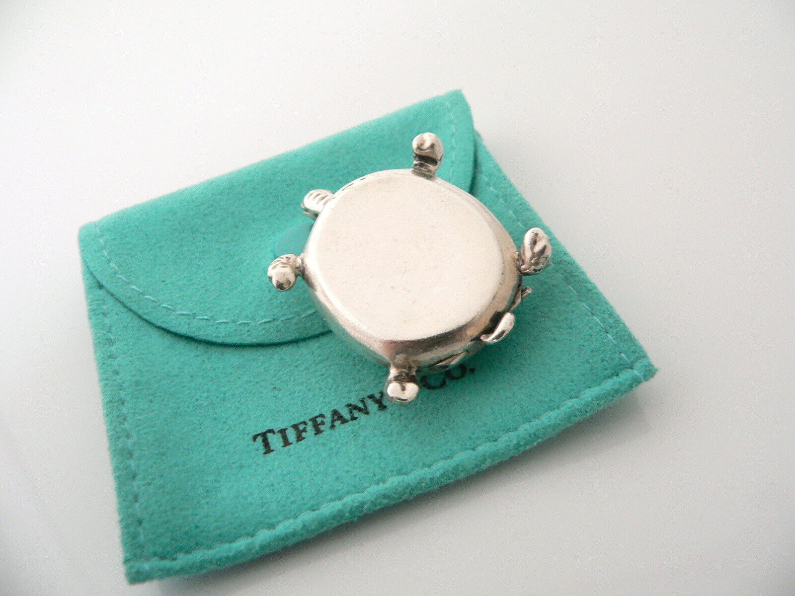 Home › Tiffany & Co Turtle Pill Box Case Container Nature Animal Love ...