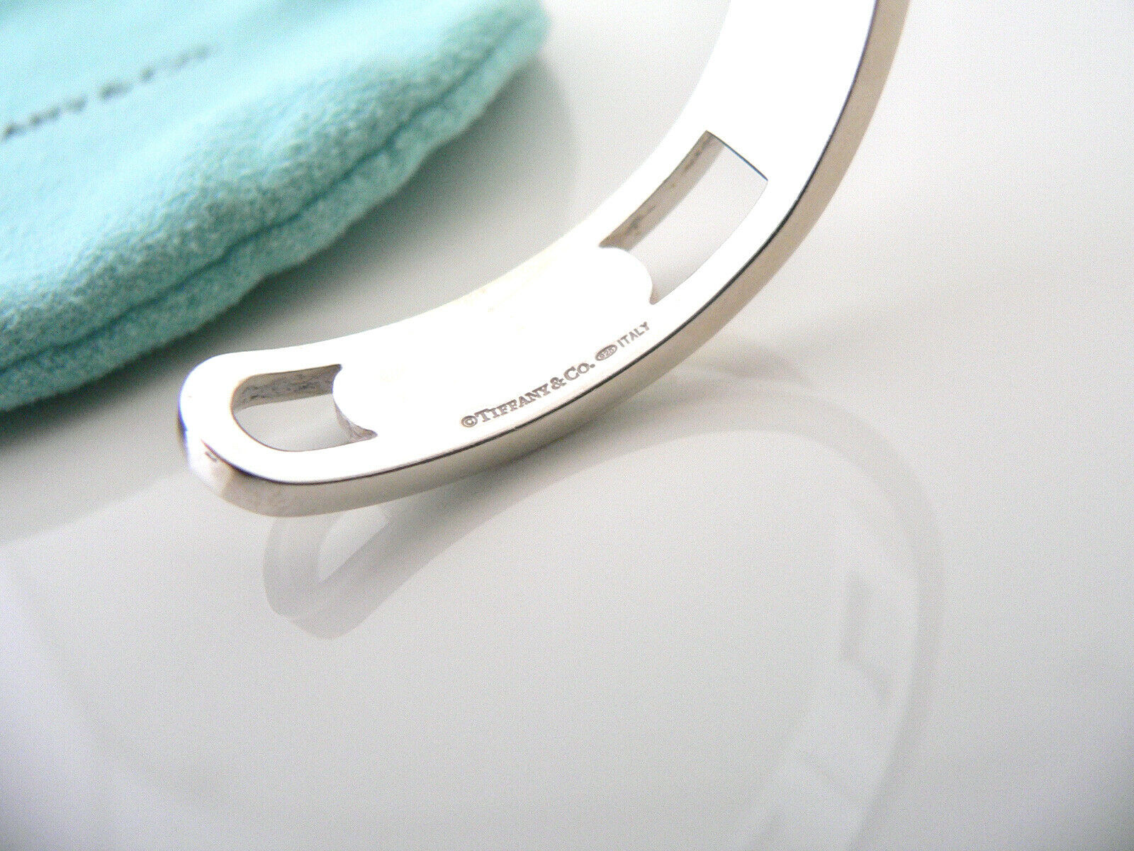 Home › Tiffany & Co Silver 1837 Elements Cuff Bracelet Bangle Gift ...