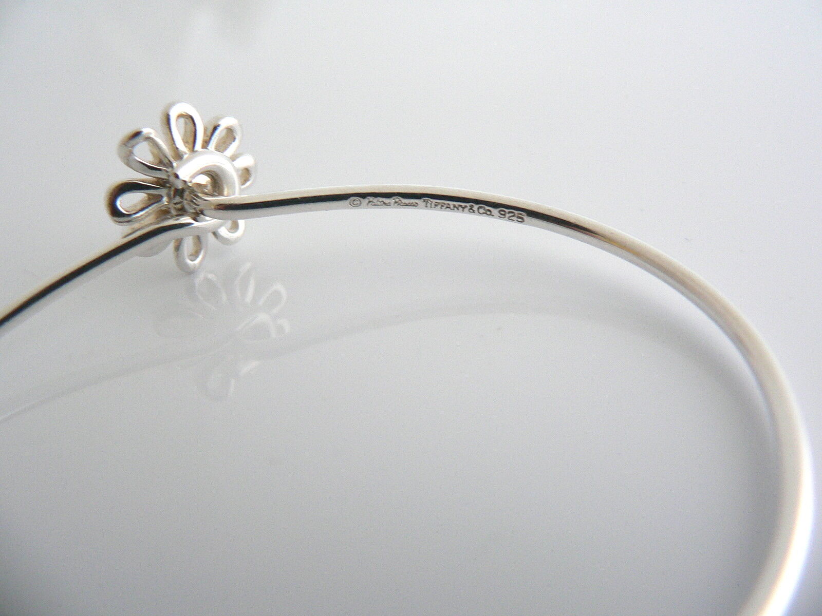 Home › Tiffany & Co Picasso Daisy Flower Nature Bangle Bracelet Rare ...