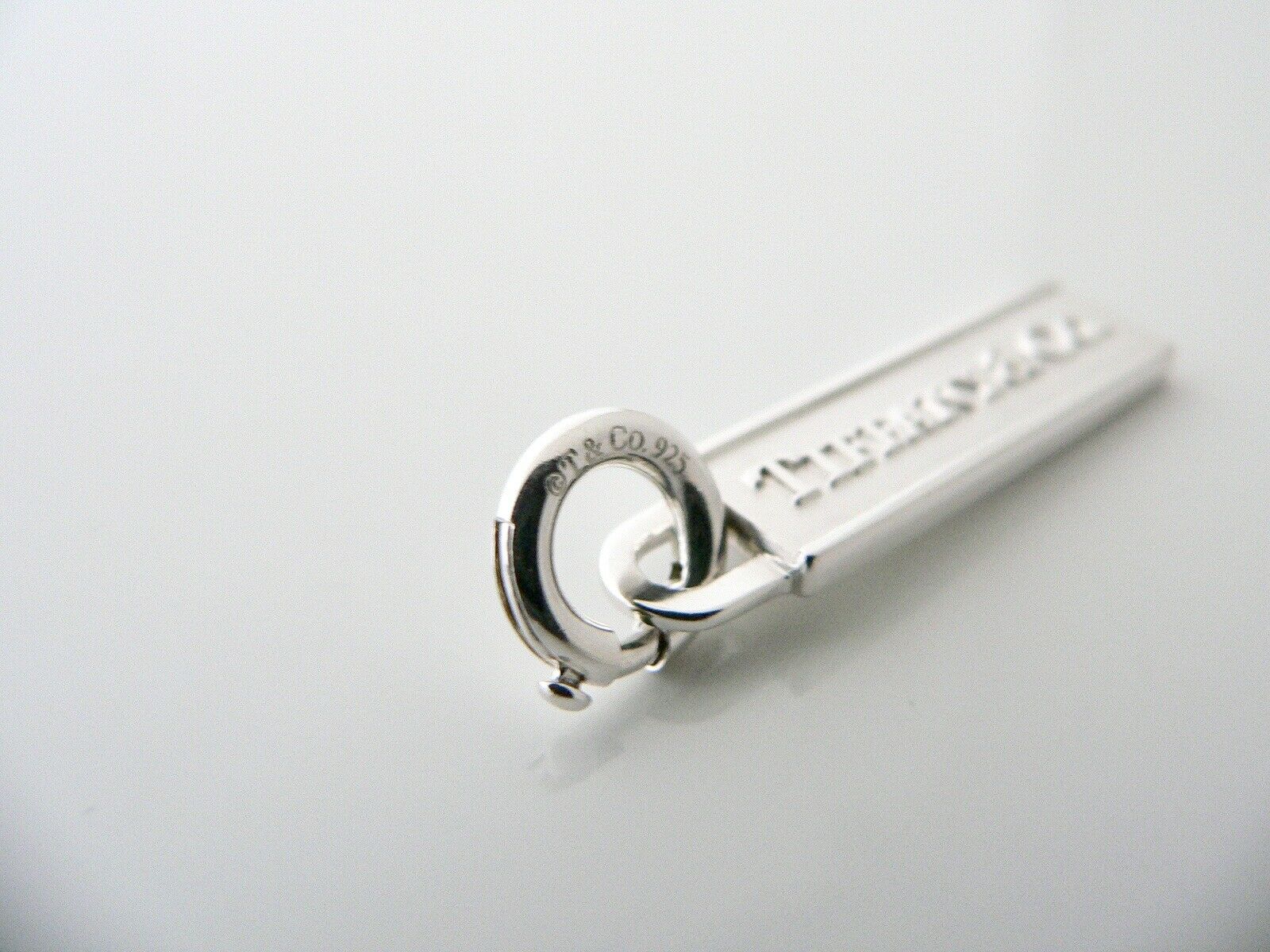 Home › Tiffany & Co Silver Street Sign Charm Pendant Clasp 4 Necklace ...