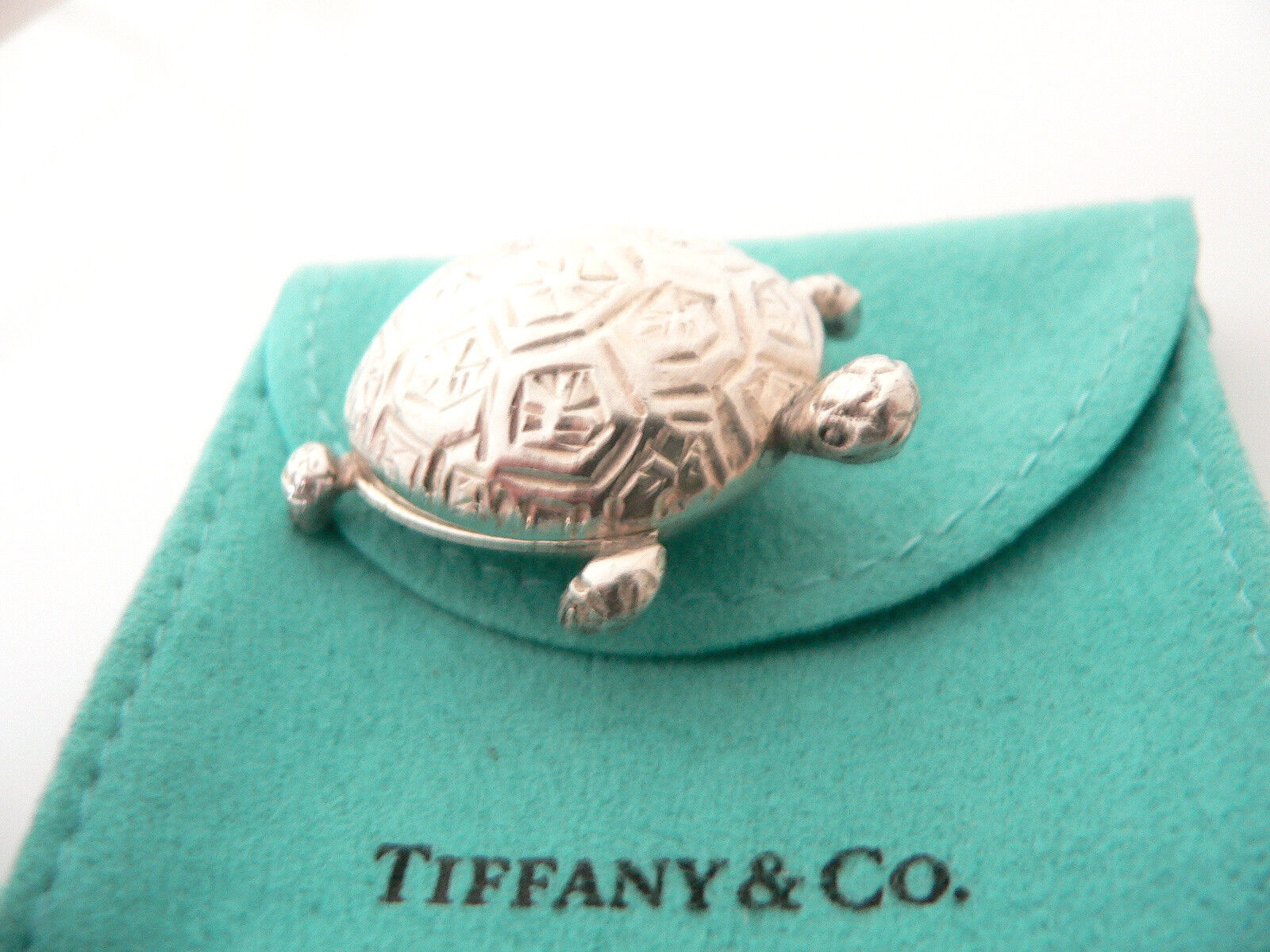 Home › Tiffany & Co Turtle Pill Box Case Container Nature Animal Love ...