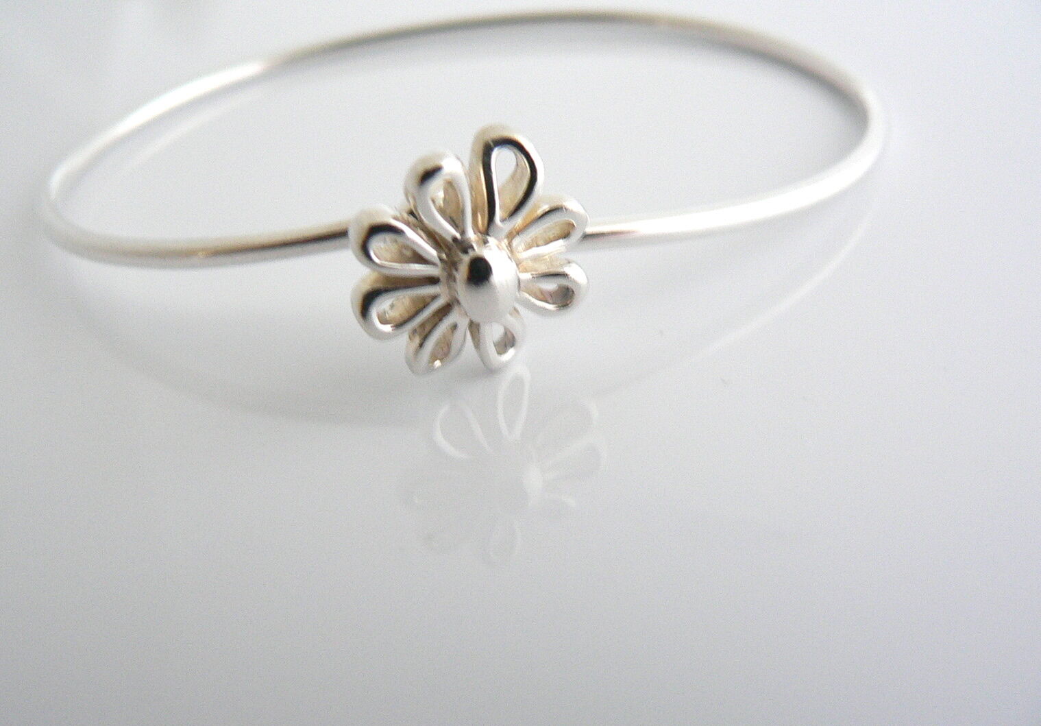 Home › Tiffany & Co Picasso Daisy Flower Nature Bangle Bracelet Rare ...