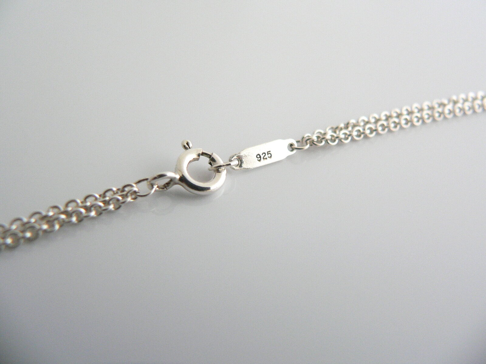 Home › Tiffany & Co Silver Infinity Figure 8 Necklace Pendant Double ...
