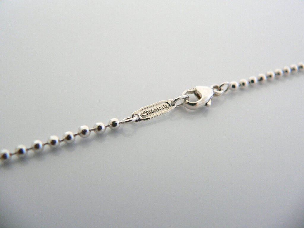 Tiffany & Co Silver Atlas Bar Dangling Dangle Necklace Pendant Chain ...